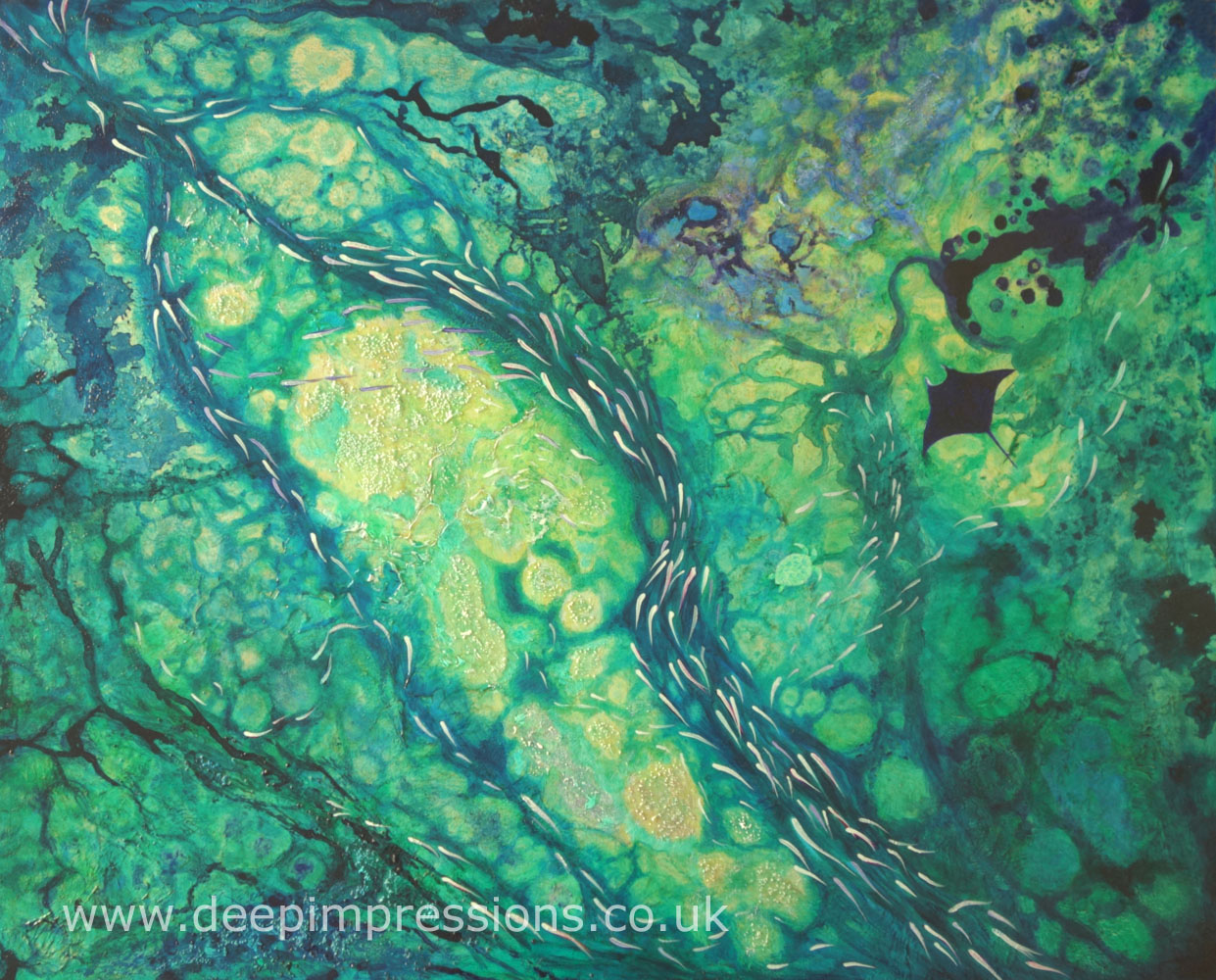 Abstract Underwater Paintings